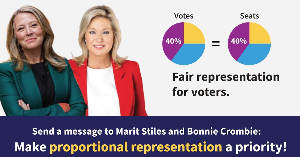 Email Bonnie Crombie and Marit Stiles | Make proportional ...